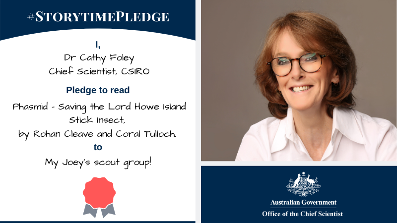 Storytime Pledge - Dr Cathy Foley | Chief Scientist