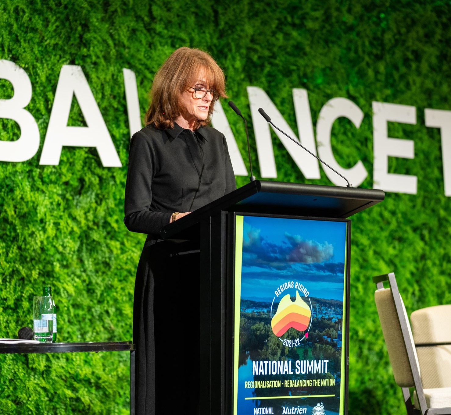 Dr Foley speaking at the Regional Australia Summit in September 2022 ...